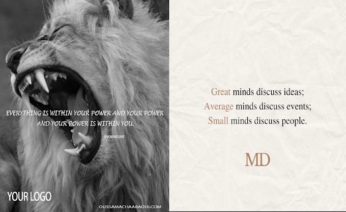 Design 59 motivational inspirational quotes with your logo by ...