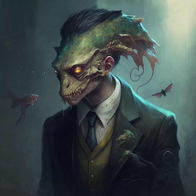 Design digital characters and custom concept art by Luziannnx | Fiverr