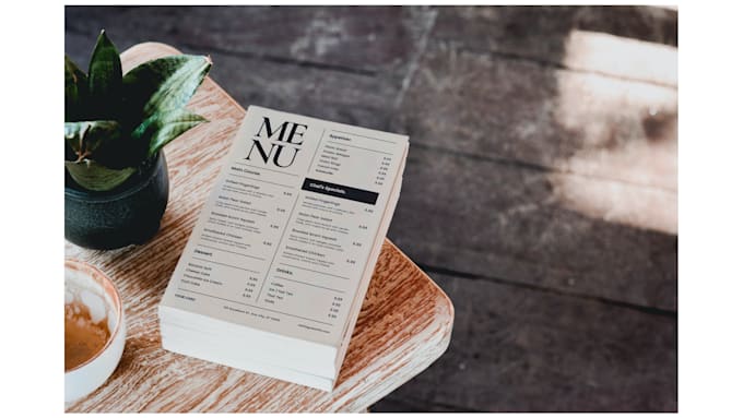 Design eye catching menu for your restaurant,bar or coffee by ...
