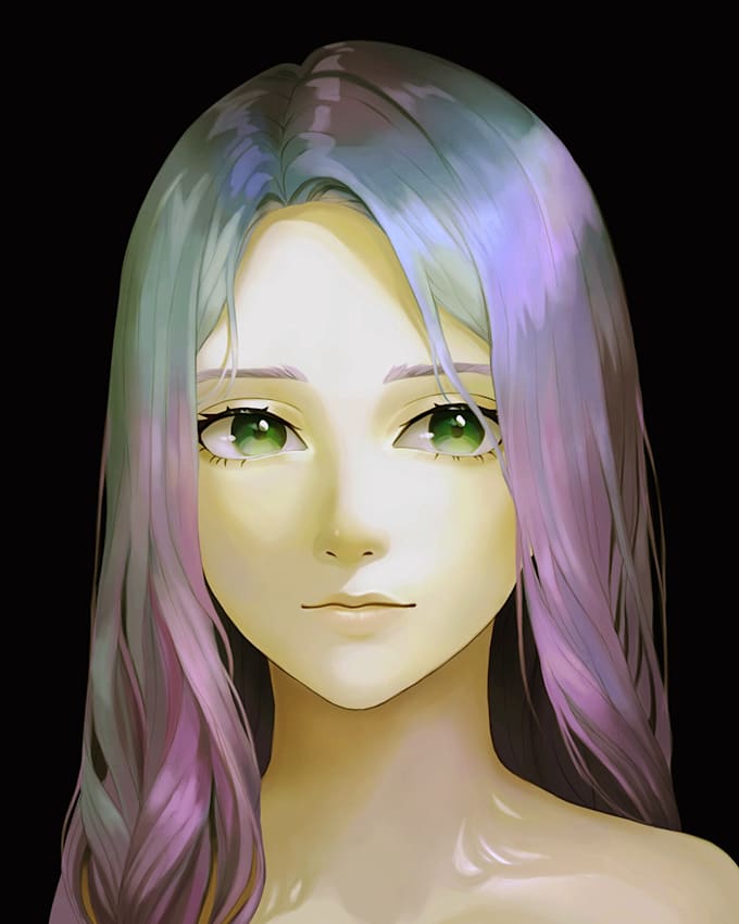 Make A Unique Anime Style Portrait Art For You By Merindakrige Fiverr