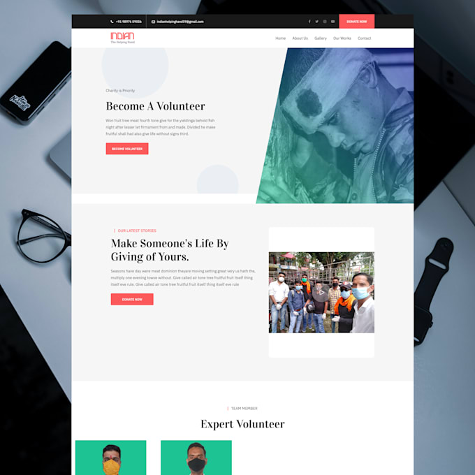 Give you figma to html design in react js single page app by Rahul_new | Fiverr