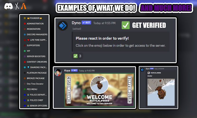 Create a custom mega fivem discord server by Rud1cal | Fiverr