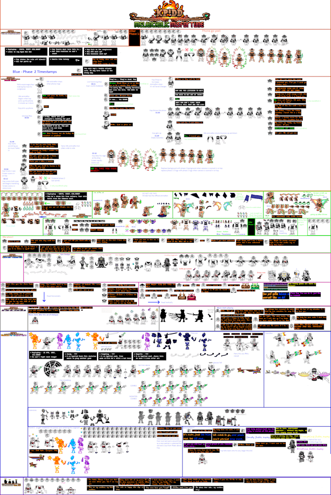 Create underevent quality undertale battle sprites for you by ...