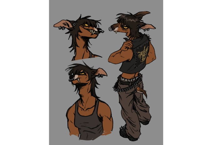 Design a unique anthro character for you by Serpencide | Fiverr