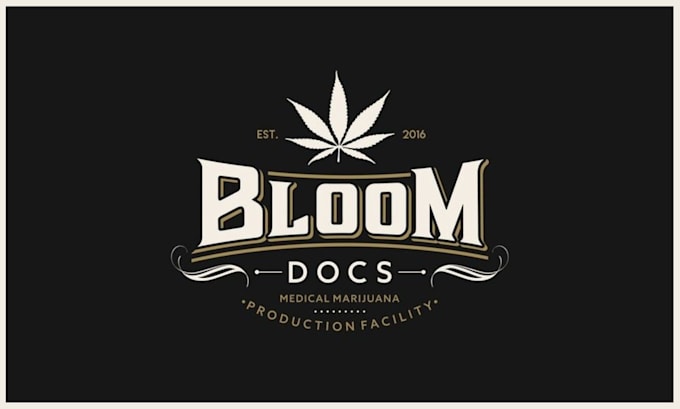 Be make a premium quality cannabis, weed, hemp, brand logo by Hope ...