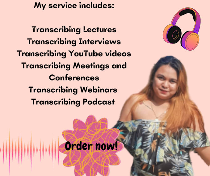 Transcript your audio or video to text by Zabalaellaine | Fiverr