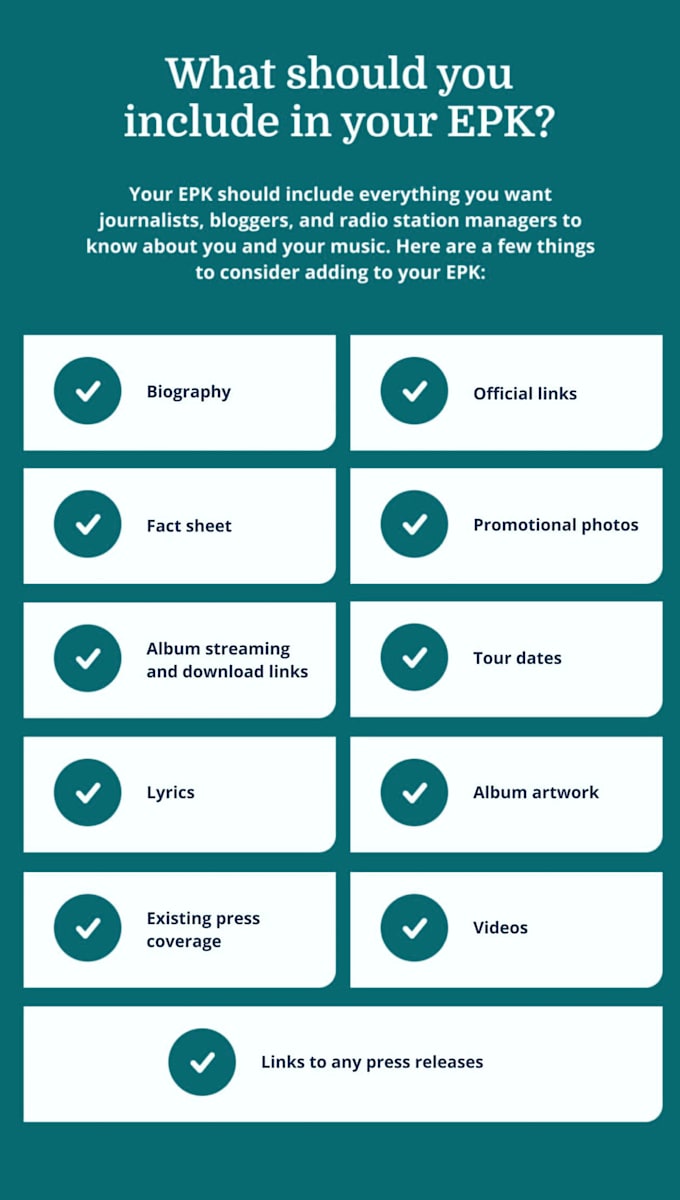Design epk electronic press media kit by Abdodesign01 | Fiverr