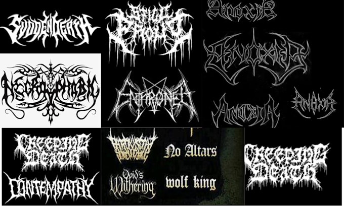 Draw and design metal, death metal, slamming and brutal logo for you by Aspen786555 | Fiverr