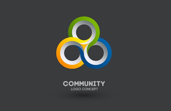 Create drawing cool community logo with text with any file by Wilson ...