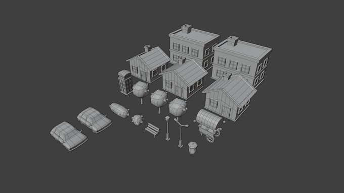 Create low poly 3d models for games by Alkimtuna | Fiverr