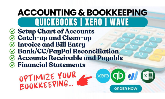 Do Accounting And Bookkeeping Using Quickbooks Online Xero Wave With
