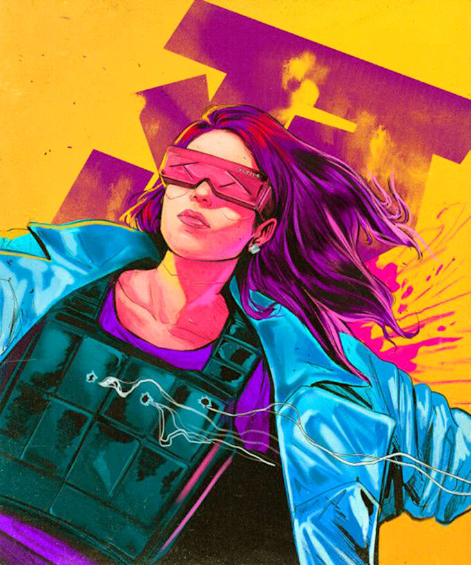 Draw cyberpunk art illustration for you by Gideablaauw | Fiverr