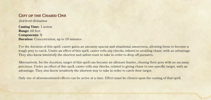 Create custom dnd spells tailored to your specifications by Noeren8 ...