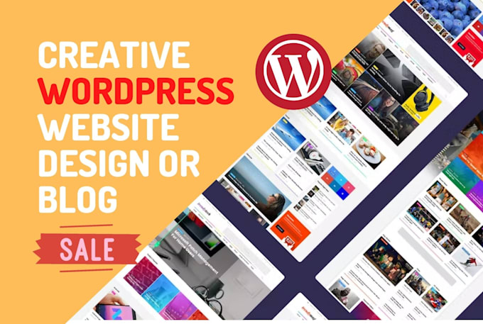 Create responsive creative wordpress website design or blog by ...