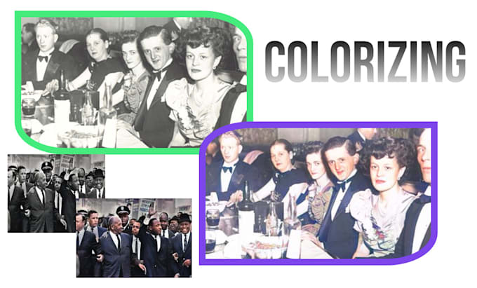 Colorize black and white photo by Manu_trans | Fiverr