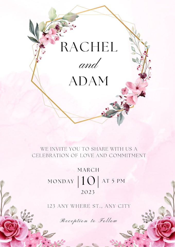 Design attractive invitation cards for you by Sheena654 | Fiverr