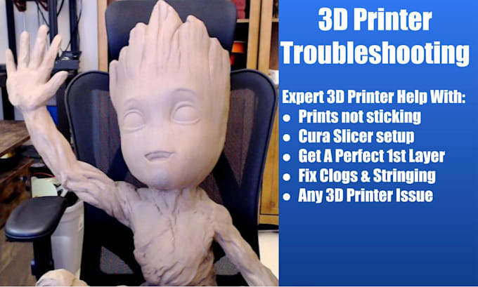 Help you setup troubleshoot or fix your 3d printer by Printing3dguru ...