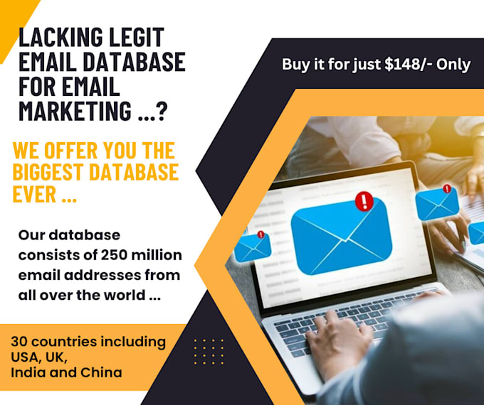 Give you worlds largest email database for email marketing by ...