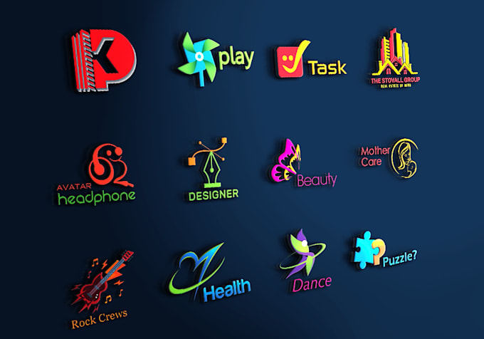 Do 3d modern minimalist business and minimal logo design by Noshabarazzaq | Fiverr