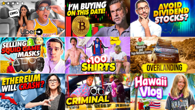 Make a incredible thumbnail for you by Mohit7463 | Fiverr