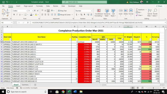 Create and fix any microsoft excel formula and ms excel by Amirsiddique1 | Fiverr