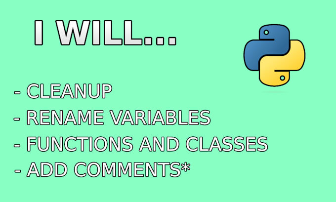 Make your python code cleaner by Omppu42 | Fiverr