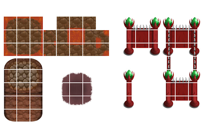 Draw a tileset for your game by Chessart_studio | Fiverr