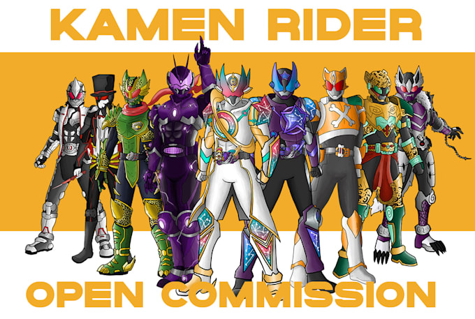 Draw original tokusatsu, sentai, kamen rider, and ultraman by ...