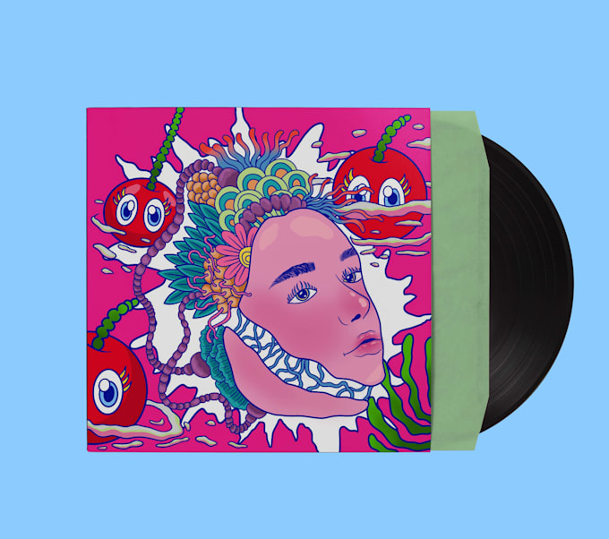 Draw album or single cover in my drawing style by Khanssaakk | Fiverr