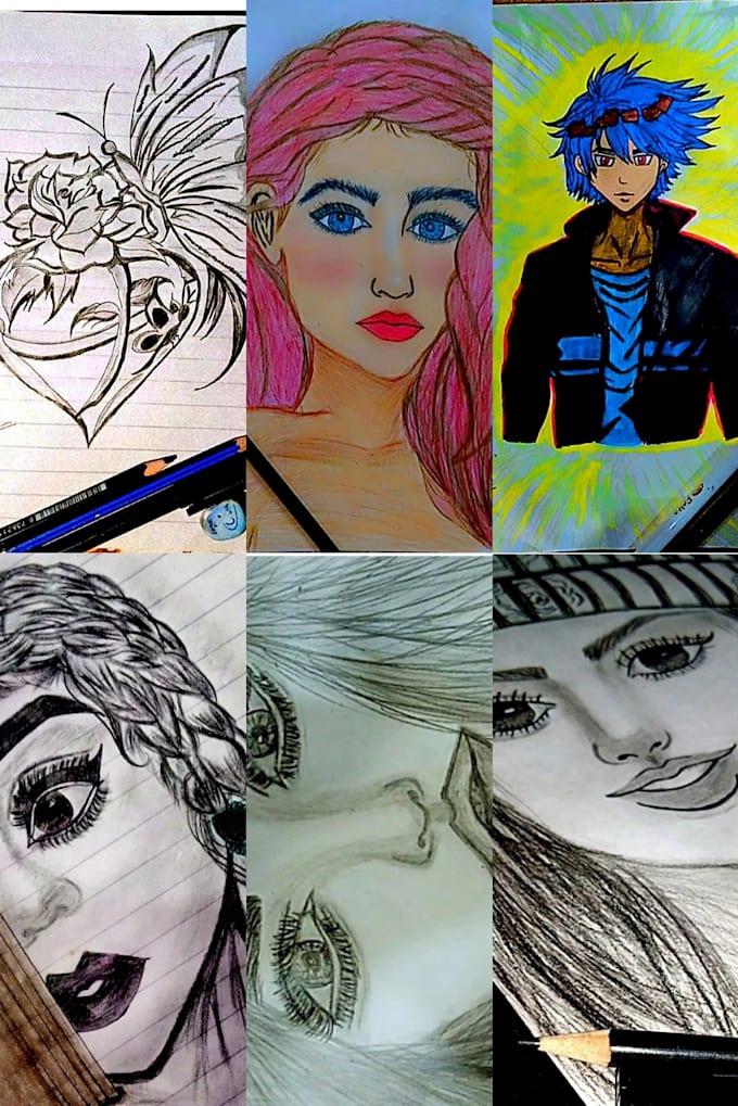 Draw freestylesketch less than 24 hours and cartoon etc by ...