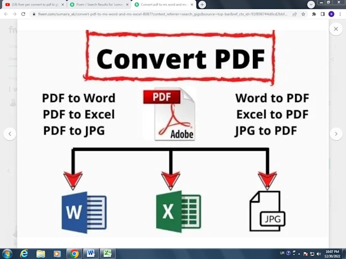 Convert pdf to ms word ms excel by Saadnaseemsiddi | Fiverr Convert pdf to ms word ms excel by Saadnaseemsiddi | Fiverr