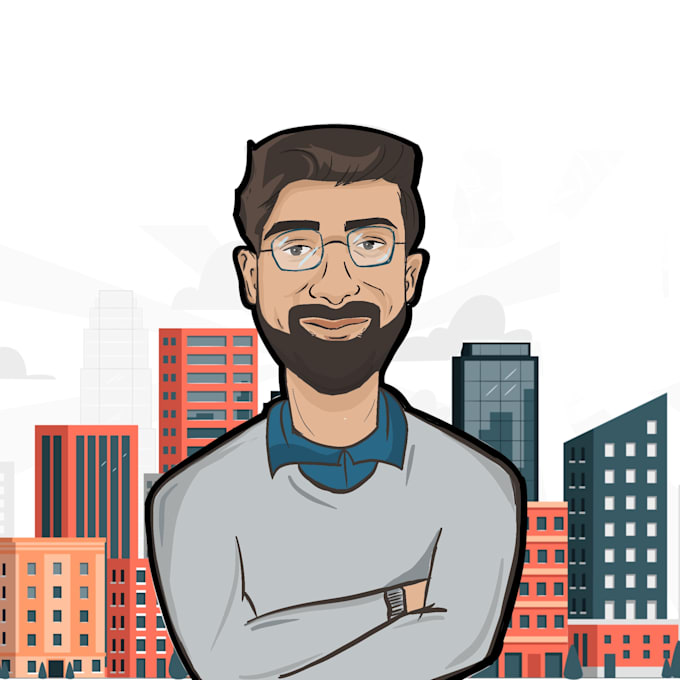 Create cartoon illustrations from your photo by Muskan_2000 | Fiverr