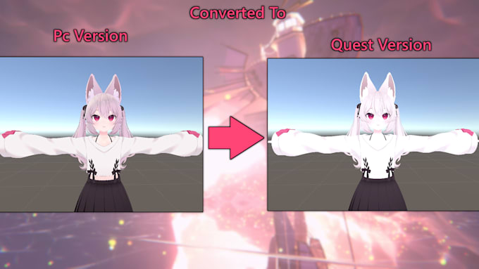 Convert your vrchat avatar to the quest version of vrchat by ...