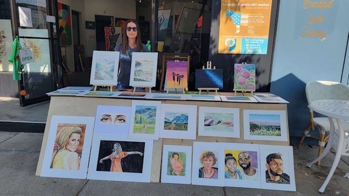 Do any paintings or drawings upon request by Iuliiapozdina | Fiverr