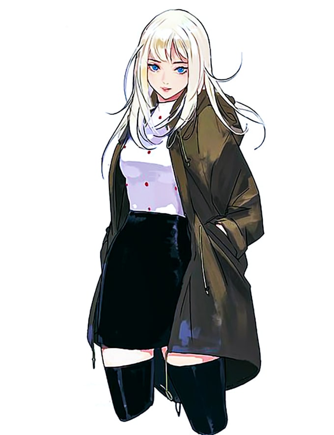 Do portrait anime character fan art and vtuber design by Catauraunee ...