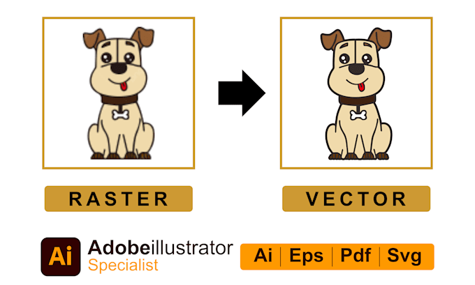 Convert your images to vector ai,eps,svg,pdf by Bobburhan | Fiverr