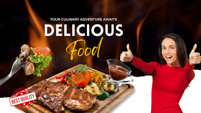 Create awesome premium food thumbnails for you by Farooqtalha01 | Fiverr