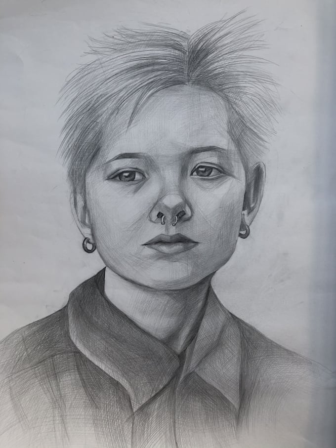 Draw your portrait in the technique your choice by Sodavi | Fiverr