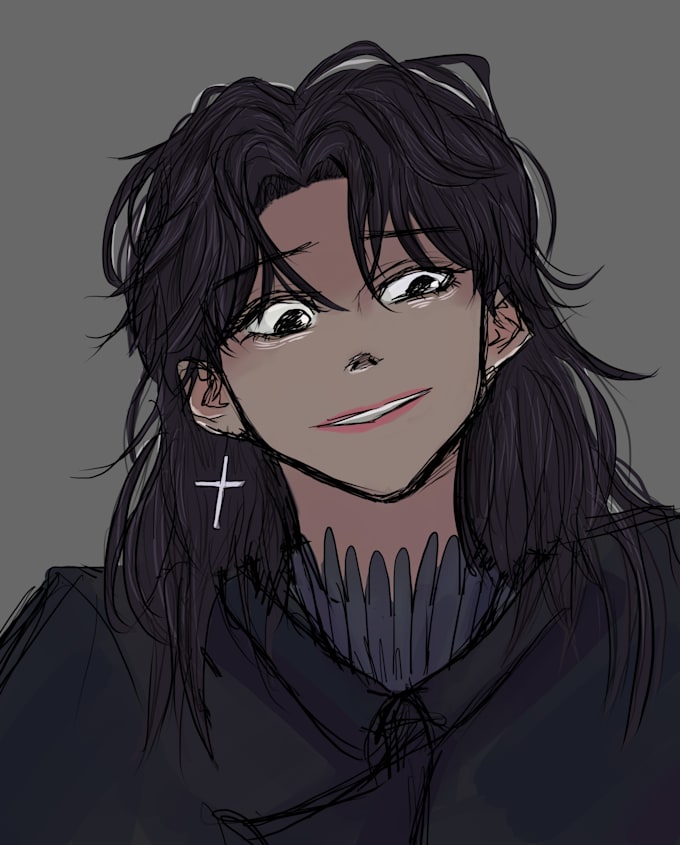 Draw anime profile picture pfp, icon, banner, illustration by Yunelle04 ...