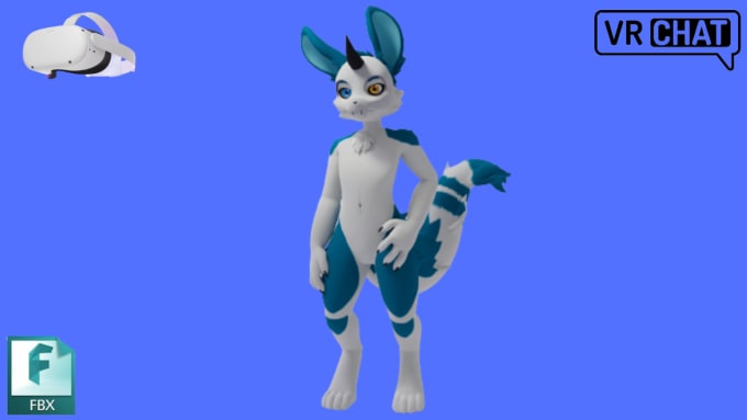Do Custom Vrchat Avatar Vrc Vtuber Model Vr Nsfw Furry Avatar Character Model By Brainbox013