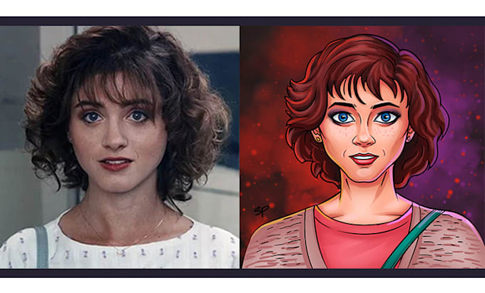 Draw custom cartoon comic character portrait by Warna_creatives | Fiverr