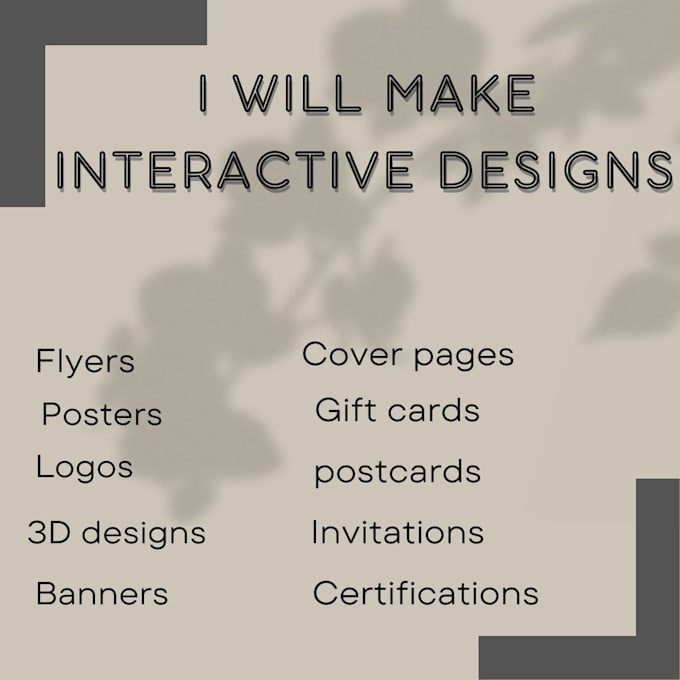 Make modern, interactive flyers designs by Jdhere_7 | Fiverr