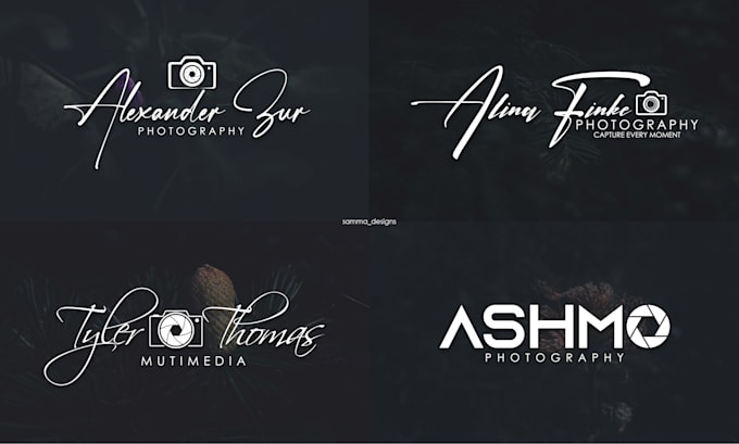 Create luxury signature, handwritten and elegant photography logo by ...