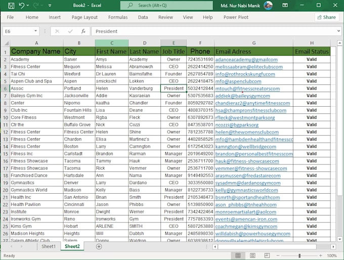 Do data entry and word pdf to excel and copy paste web research by Mnnmanik | Fiverr