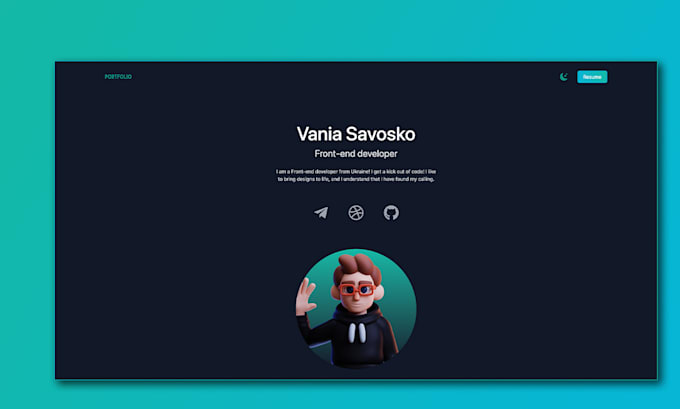 Make responsive landing page or one page website in html, css, react by Vania_savosko | Fiverr