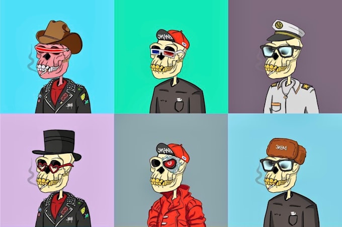 Create randomly generated nft 1k 10k arts for opensea by Madhavi_rai ...