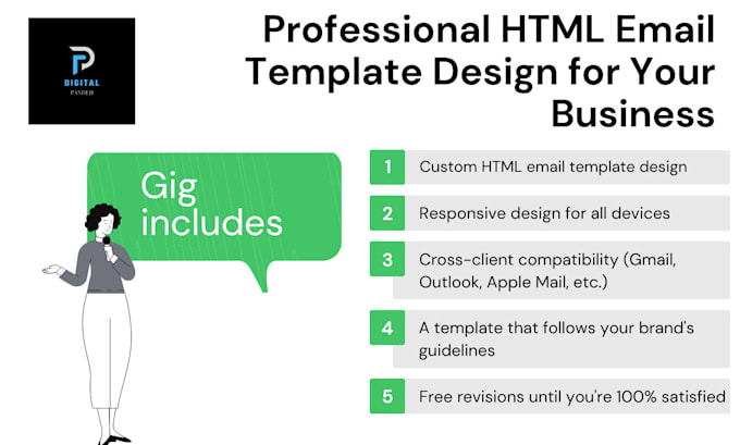 Design the professional html email template design for your business by ...