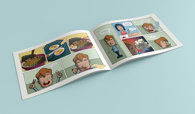 Create your comic or graphic novel page by Melganniatv | Fiverr