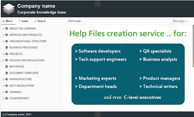 Create Help Files Online Manuals User Guides Documentations By Albryn Fiverr