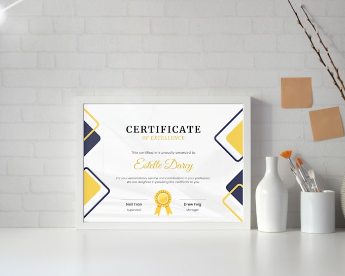 Make a personalized, creative and professional certificate by ...